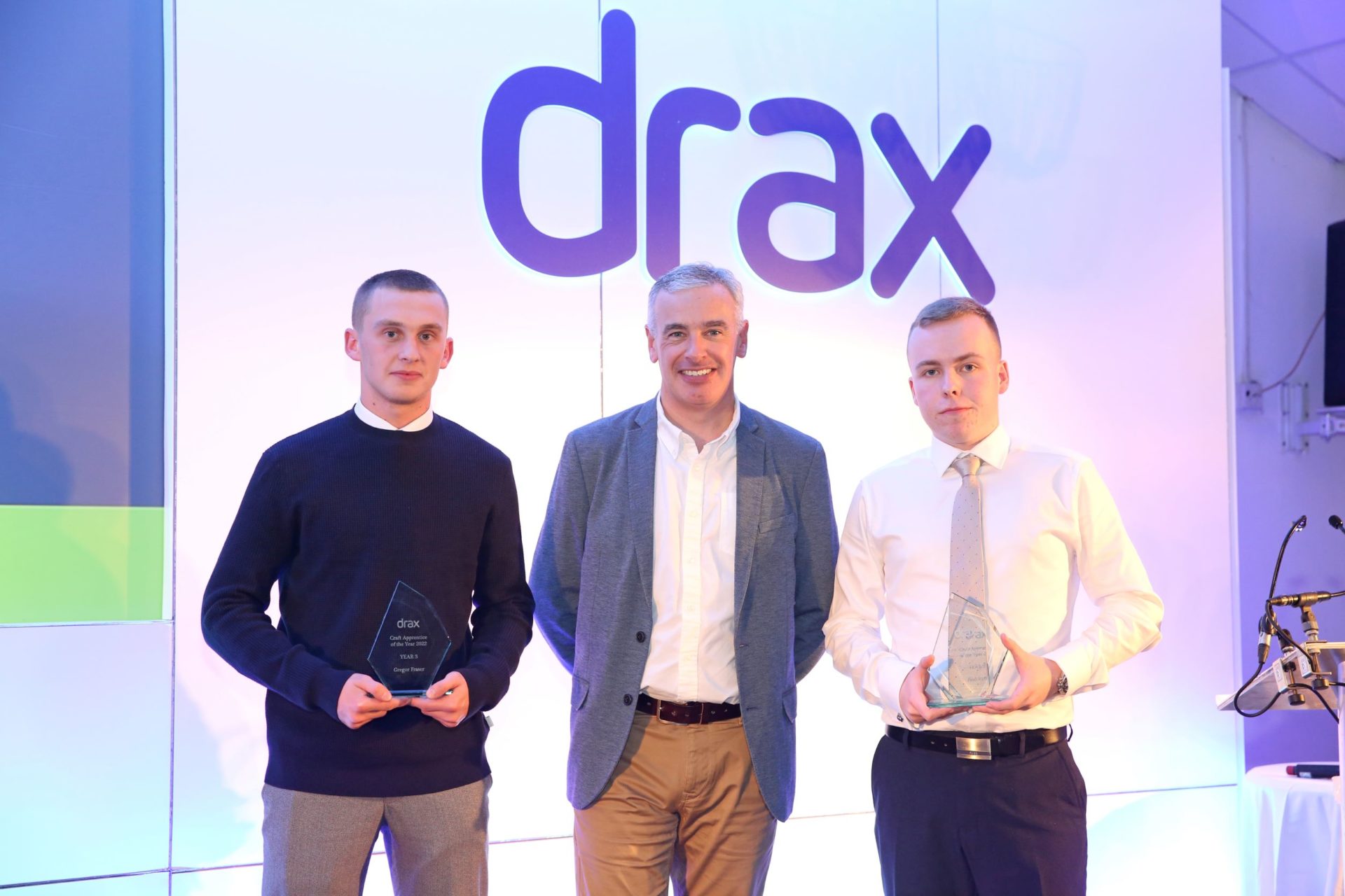 Glasgow apprentices win top prizes and Drax awards - Drax UK
