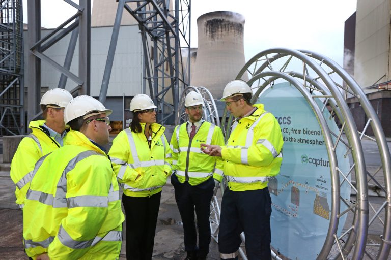 Energy and Clean Growth Minister visits innovative carbon capture pilot ...