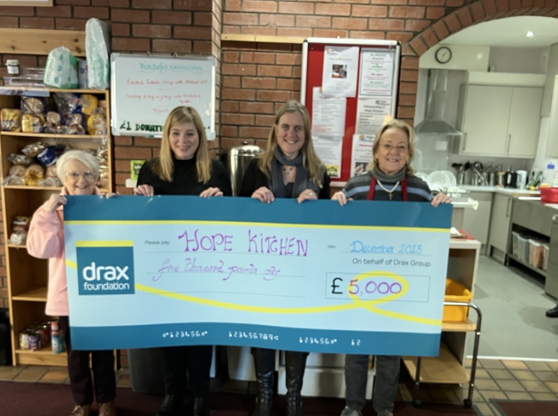 Drax donates £112,000 globally to support foodbanks over Christmas ...